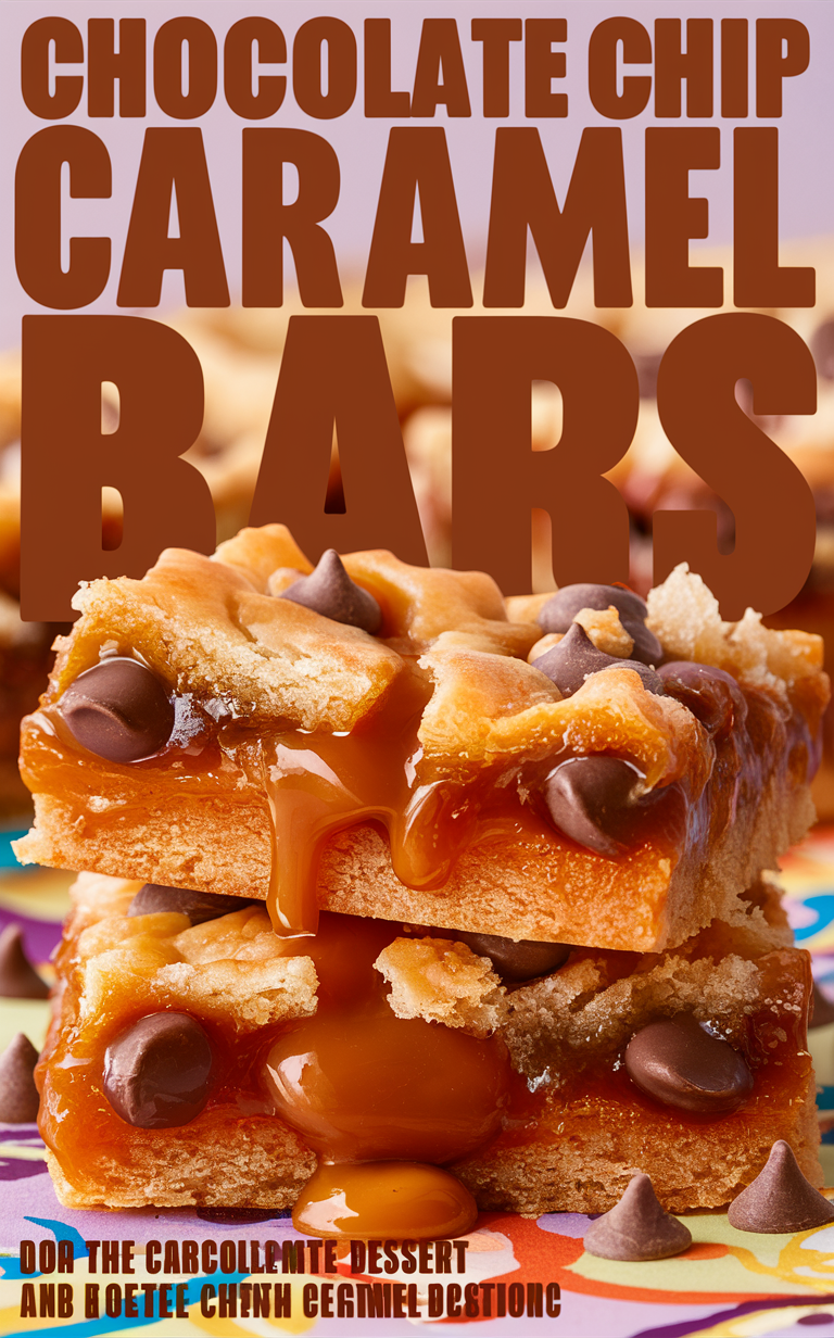 Chocolate Chip Caramel Bars Recipe | Nutrify Recipe App