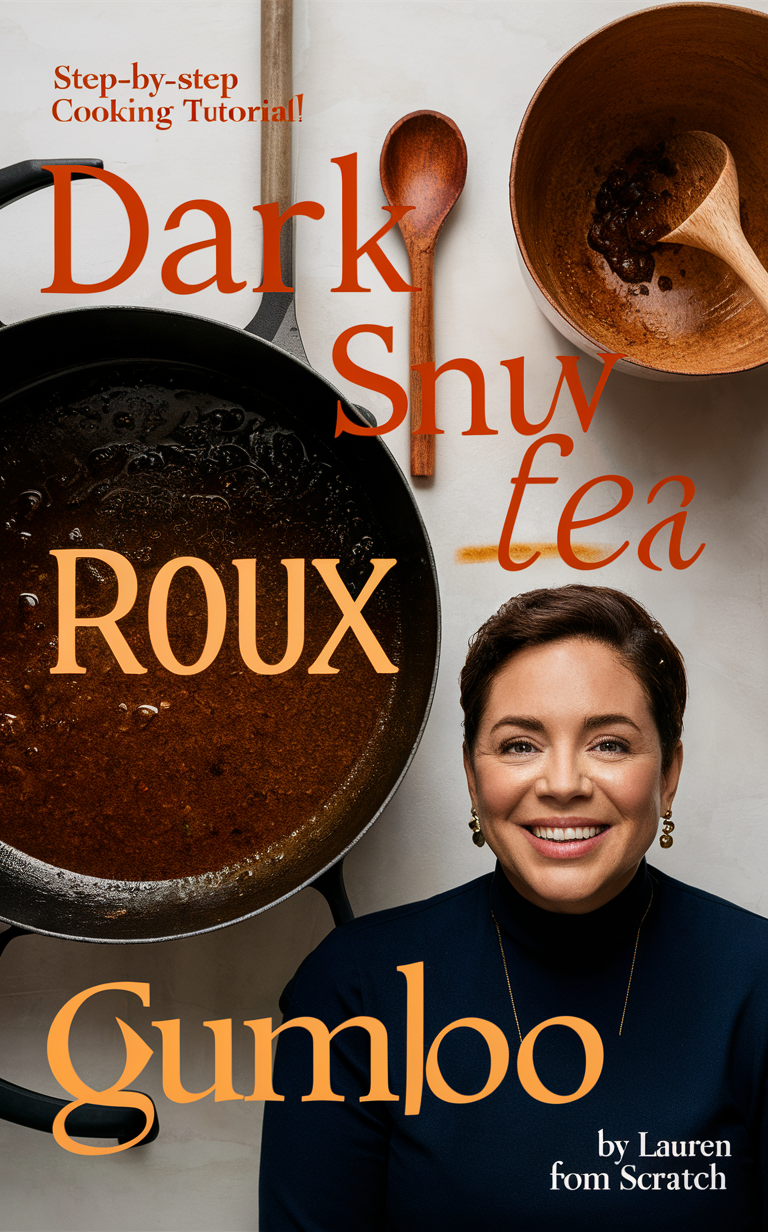 How to Make Dark Roux for Gumbo - Lauren from Scratch | Nutrify Recipe App