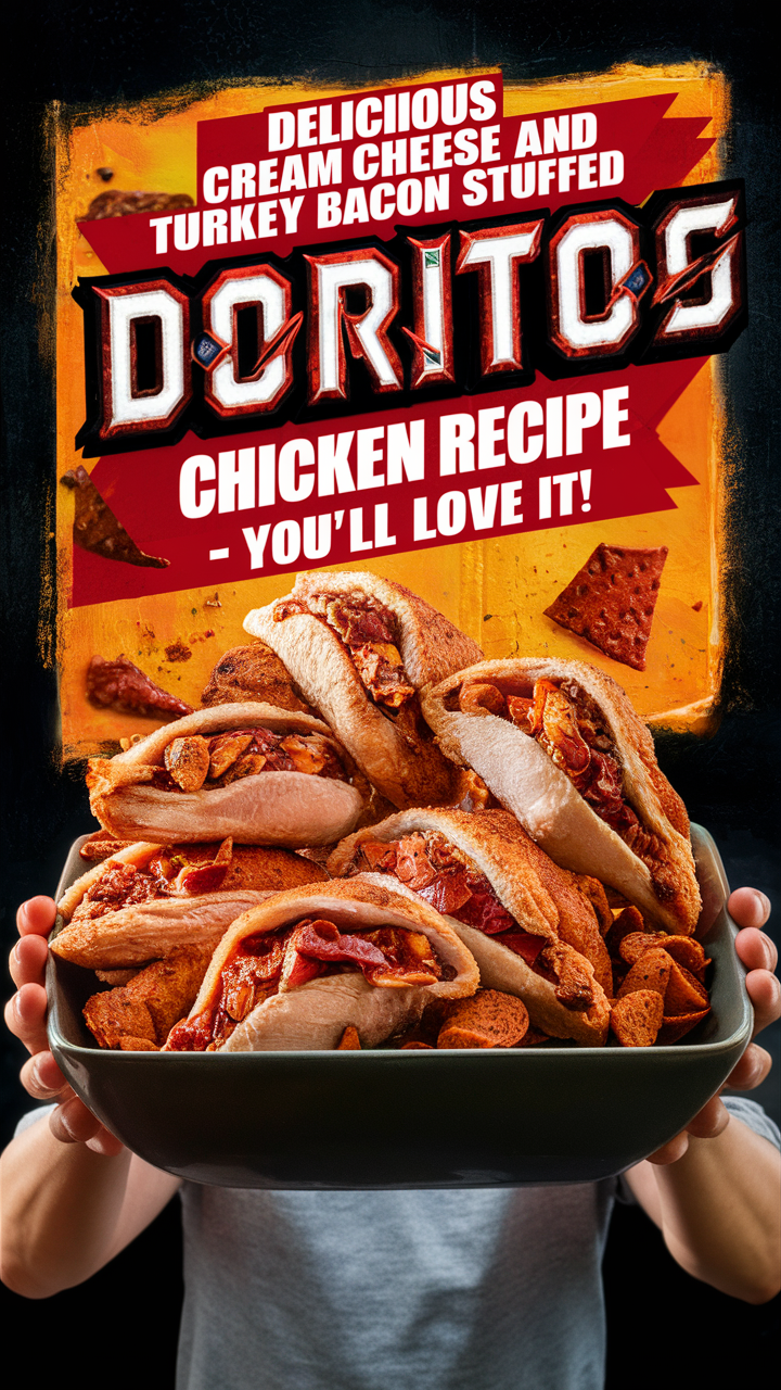 Cream Cheese and Turkey Bacon Stuffed Doritos Chicken Recipe | Nutrify ...