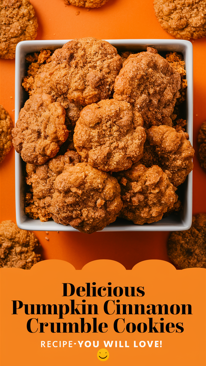 Pumpkin Cinnamon Crumble Cookies Recipe | Nutrify Recipe App