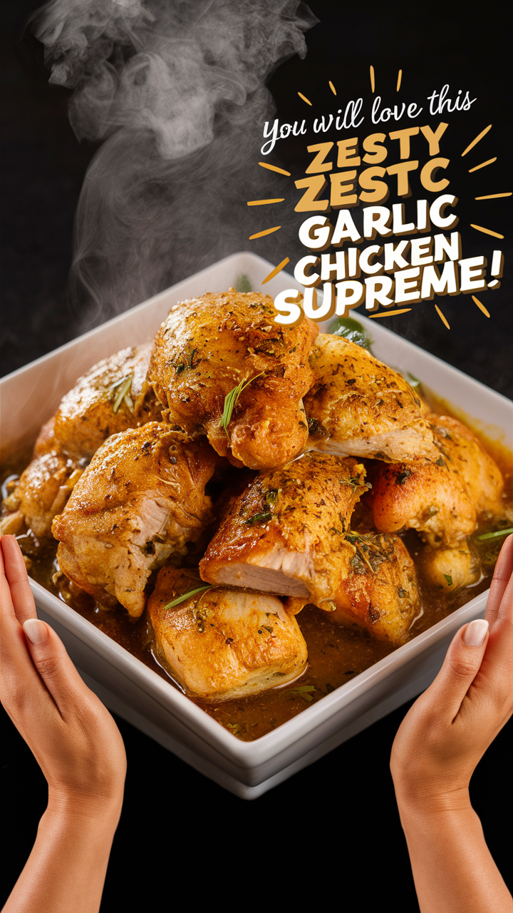 Zesty Garlic Chicken Supreme | Nutrify Recipe App